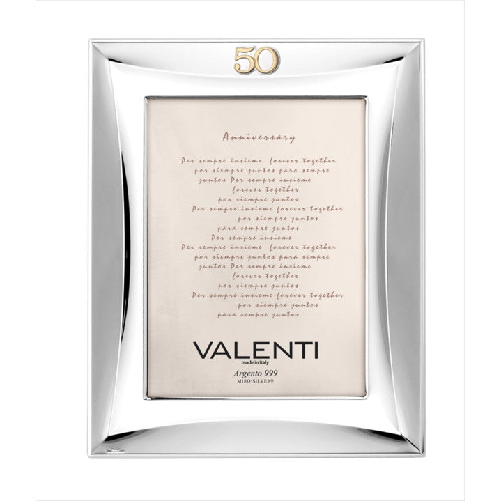 Silver Photo Frame 50th Anniversary Relief – Sanchis Salcedo